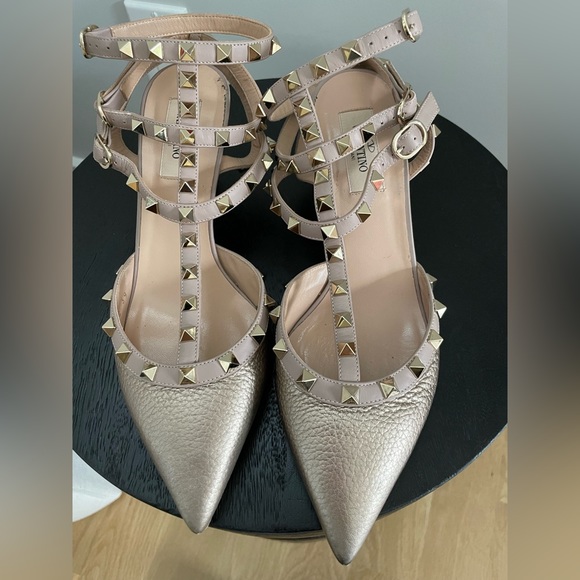 Valentino | Shoes | Rockstud Caged Pump Pewter | Poshmark